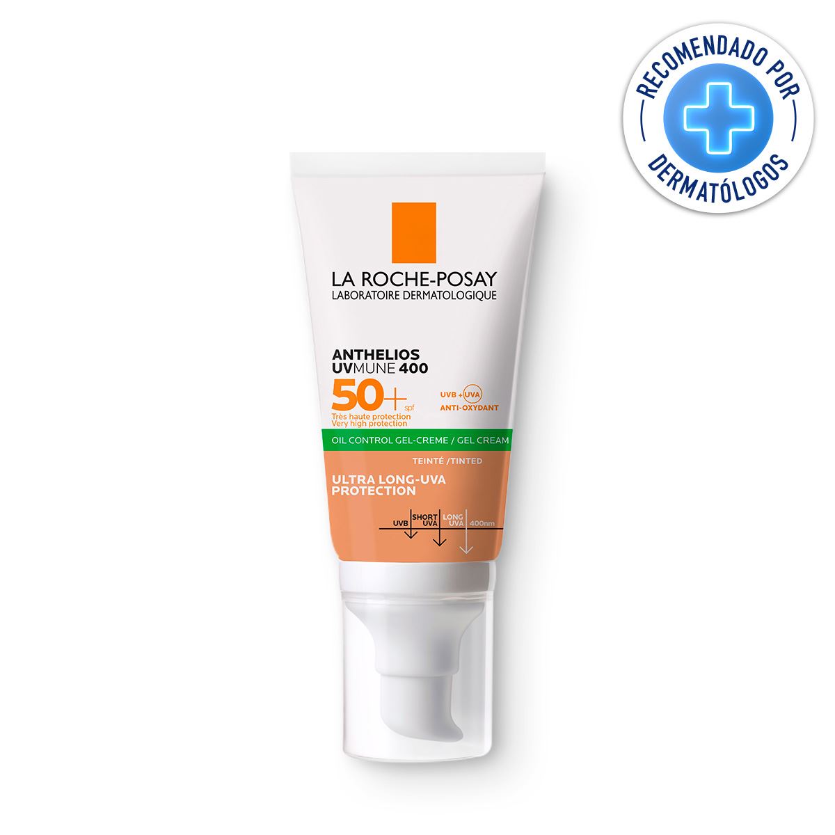 Anthelios xl 50+fps toque seco con color 50ml