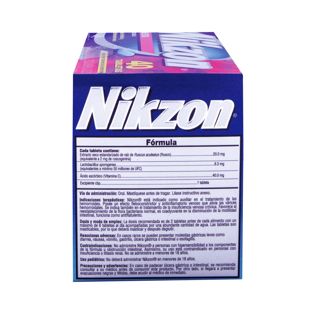 Nikzon 40 tabletas e/10